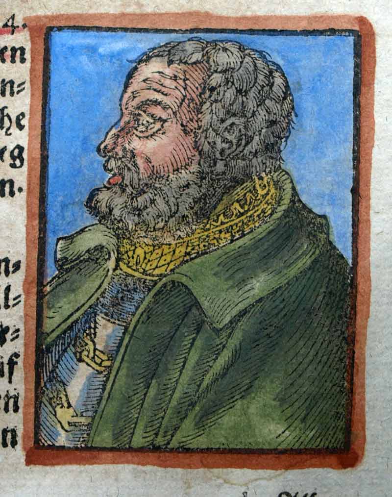 Portrait de GEORGE MARCGRAVE bois gravé du 16eme siecle | eBay